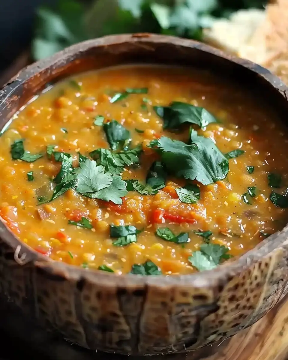 Thai Coconut Red Lentil Soup