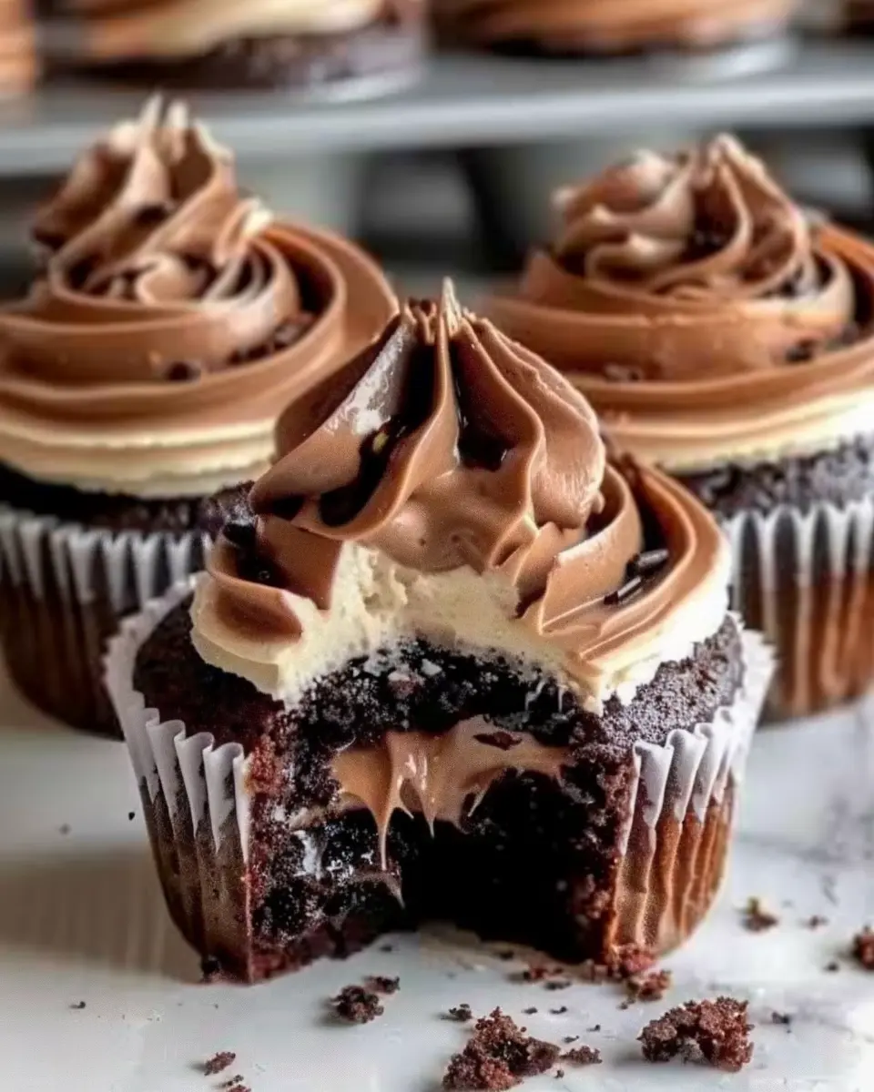 Chocolate Coffee Cream Cupcakes Recipe